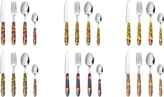 Excelsa 24-teiliges Besteck-Set, Edelstahl Servizio 24 Posate