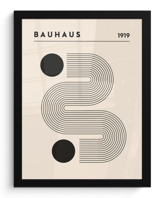 MuchoWow © Bild auf Leinwand 30x40 cm Schlafzimmer Bilder Badezimmer Wand Deko Wohnzimmer Modern Wanddeko Bilderwand Geschenk Bauhaus - Abstrakte Kunst - Art- 