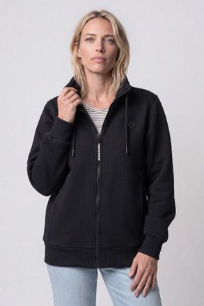 Alife And Kickin Sweatjacke Damen LisbethAK A Sweatjacke, Jacke kurze Zip-Jacke mit Stehkragen und Kordelzug im Streetwear-Look