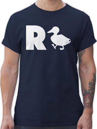 Shirtracer T-Shirt Herren - Rentner - R Ente Geschenk Rente Geschenke Ruhestand I - XXL - Navy Blau - Tshirt m&auml;nner abschiedsgeschenk Renter Duck Shirt ich Bin s