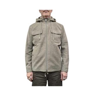 Baldessarini Stehkragen Flanelljacke - - Jackets - Herren - Beige - XL