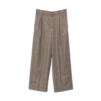 Gianvito Rossi Nevin Wide-Leg Hose - - Trousers - Damen - Braun - S