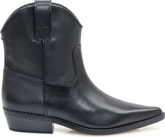 Michael Kors Femme, Chaussures, Noir, Taille: 36 EU Noemie Leather Boot