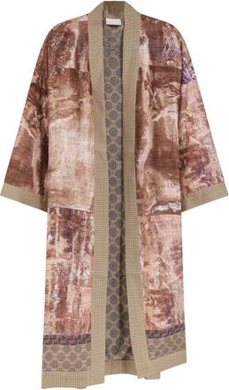 Pierre-Louis Mascia Femme, Blouses et Chemises, Brun, Taille: ONE Size Aloe Kimono Silk