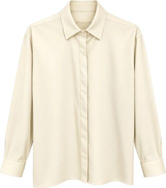Mars&eacute;m Marsem - Chemise en Nylon - Femme - Blouses et Chemises - Beige - Taille: 40 FR