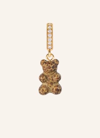 Crystal Haze Crystal Haze Anh&auml;nger Cheetah Patterned Bear By Glambou gold