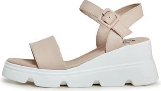 Cesare Gaspari Femme, Chaussures, Beige, Taille: 37 EU Sandales Plateformes Urbaines en Cuir