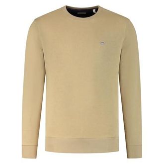 GANT Gant Sweat-Shirt Regular Shield pour Homme, Vert Tartan, Woody Beige, L