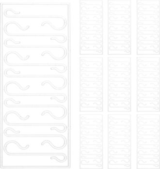 Valiclud 100 St&uuml;ck Weihnachtsbaumaufh&auml;nger aus Kunststoff Transparente Ornamenthaken zum Dekorieren von Kugeln Str&uuml;mpfen und Kr&auml;nzen Multifunktionale Weihnacht