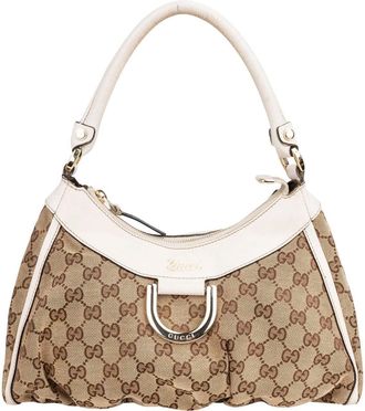 Gucci Crossbody Bags - Gucci GG Monogram Abbey Handbag - Gr. unisize - in Braun - für Damen