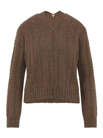 Loewe Pull Col Rond - Marron
