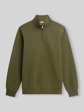 Tommy Hilfiger Regular Fit Troyer aus Baumwoll-Mix