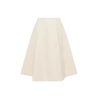 Moncler Moncler Padded Taffeta Midi Skirt, Women, White, Size: 38