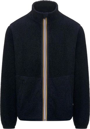 K-Way Blouson r&eacute;versible Pascal Sherpa Polar - Homme - Vestes - Bleu - Taille: L