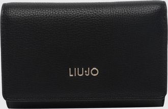 Liu Jo Rechteckige Brieftasche aus Kunstleder mit metallischem Logo