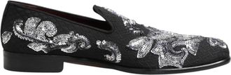 Dolce & Gabbana Homme, Chaussures, Noir, Taille: 44 EU Loafer Dress Chaussures