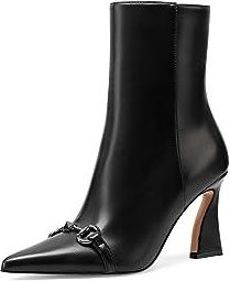 Queen Helena Bottines à bout bout bottines avec talon femme K3278, Noir, 38 EU