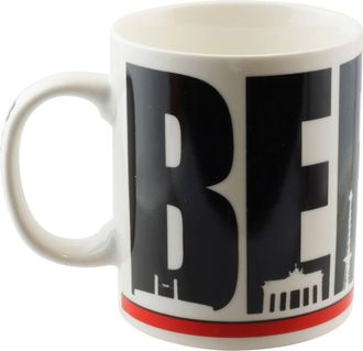 Freak Scene Berlin Porzellan Tasse, Modell: Berlin schwarz/rot