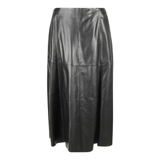 Arma Leder Schwarzer Rock - - Skirts - Damen - Schwarzk - XS