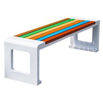 Generic Wetterfeste Gartenb&auml;nke 2 Sitzer Stabile Stuhlbeine aus Doppellagigem Stahl Terrassenbank Sitzfl&auml;che aus Holz-Kunststoff Balkonbank f&uuml;r Wohnungsbalkon