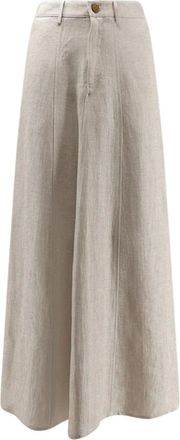 Alysi Femme, Jupes, Beige, Taille: 34 FR Jupe Midi