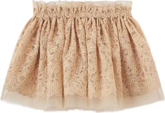 Ermanno Scervino Femme, Jupes, Beige, Taille: 36 FR Jupe Brod&eacute;e en Dentelle