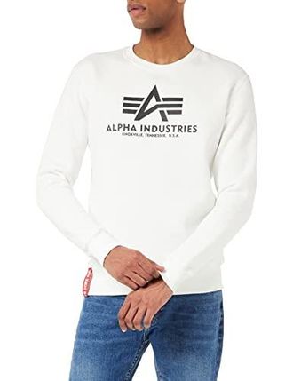 Alpha Industries Alpha Industries Basic Sweatshirt pour Homme Sweater, White, 37.13