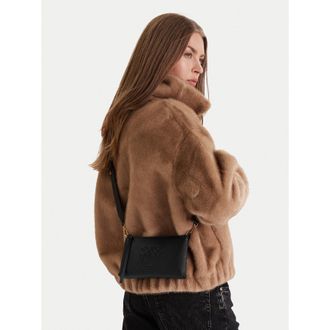 Pinko Handtasche PINKO Flat Horizontal Mini AI 25-26 104277 A29Q Schwarz