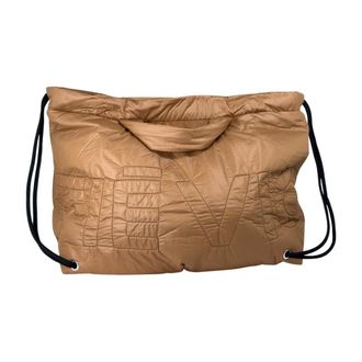 Vic Mati&eacute; Penelope Logo Sac &agrave; Dos - Femme - Sacs - Beige - Taille: ONE Size