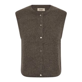 Mos Mosh MMAlmine Thora Strickweste - - Knitwear - Damen - Braun - S