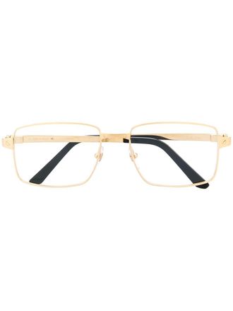 Cartier lunettes de vue &agrave; monture carr&eacute;e - Or
