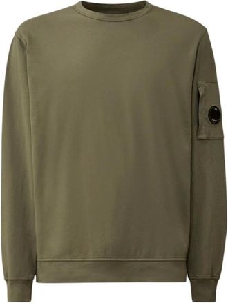 C.P. Company C.p. Company, Homme, Sweatshirts et sweats &agrave; capuche, Vert, Taille: 2XL SweaT-shirt ras du cou en molleton l&eacute;ger