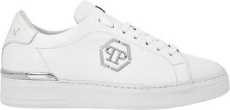 Philipp Plein Homme, Chaussures, Blanc, Taille: 43 EU Lo-top Baskets