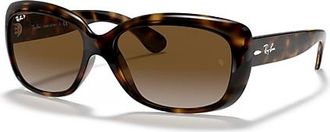 Ray-Ban Jackie Ohh Sonnenbrillen Hellhavana Fassung Braun Glas Polarisiert 58-17