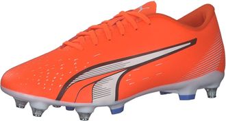 Puma Ultra Play Mxsg Herren-Fu&szlig;ballschuh, Ultraorange PUMA Wei&szlig; Blau Glimmer, 40.5 EU