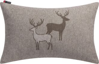 David Fussenegger Kissenh&uuml;lle Silvretta Hirschrudel 40 x 60 cm Braun