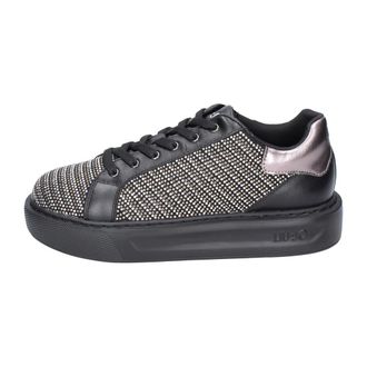 Liu Jo Femme, Chaussures, Noir, Taille: 38 EU Baskets en cuir