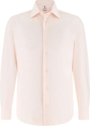 Boggi Milano striped collar shirt - Rosa
