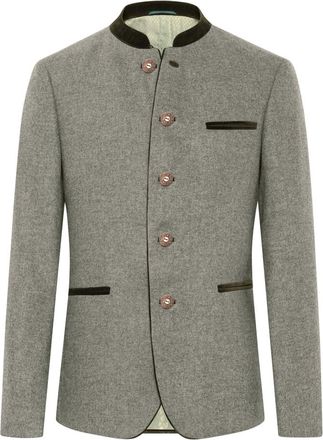 Lodenfrey Janker aus Wollmix mit Wappenknöpfen und Samtkragen in