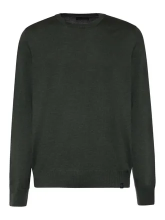 Fay Pull Col Rond - Vert