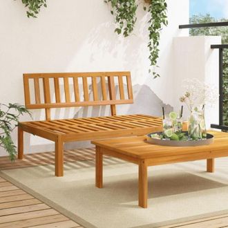 vidaXL Canap&eacute; central palette de jardin bois massif dacacia - Vidaxl