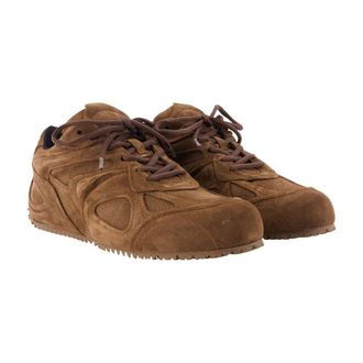Axel Arigato Mens Slow Runner Sneaker Brown Calfskin