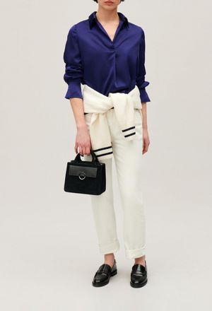 Claudie Pierlot Flie&szlig;ende, plissierte Bluse