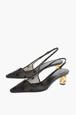 Givenchy Slingbacks aus Monogram-Mesh mit 6 cm Iconic-Absatz Gr&ouml;&szlig;e 36