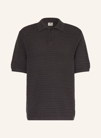 Levi's Strick-Poloshirt Laguna Relaxed Fit schwarz