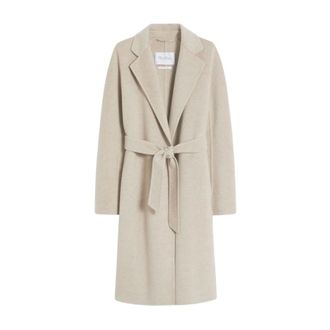 Max Mara Belted Manteaux - Femme - Manteaux - Beige - Taille: 34 FR