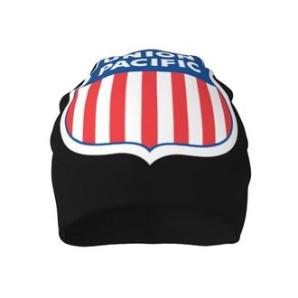 Generic Cap Union Pacific Railroad Classique Tricot Bonnet Tricot Épais Bonnet pour Ski Pêche Courses Mode Imprimé Coton