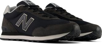 New Balance Sneaker NEW BALANCE 515, Herren, Gr. 37,5, schwarz (schwarz, schwarz cement, silber metallic), Leder, Textil, Schuhe Sneaker, Topseller