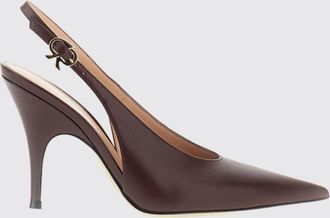 Gianvito Rossi Sofia Slingback-Pumps aus Leder mit skulpturalem Absatz