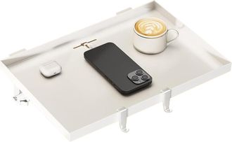 Generic Nachttischregal für Schlafzimmer, tragbarer Nachttisch für Schlafzimmer, zusammenklappbarer Aufbewahrungs-Organizer mit Kabelmanagement für Smartphone